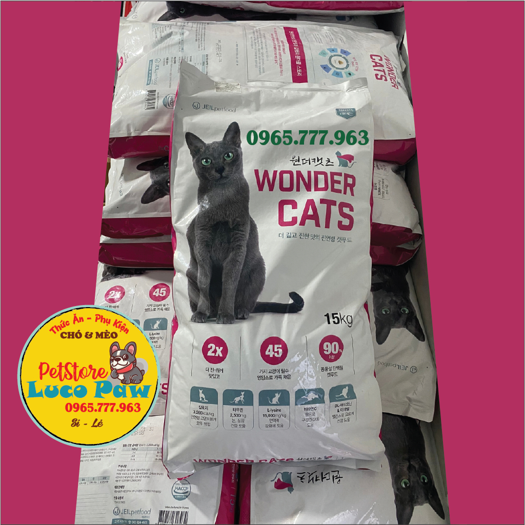[ Thanh lý ] Wonder Cats/ WonderCats/ Wonder Xá [ 15kg ] - Thức ăn hạt ...