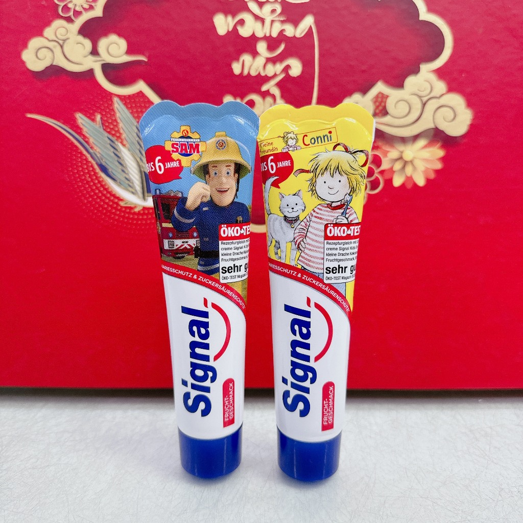 Kem đánh răng Signal 1-6 tuổi (50ml) và 6 tuổi trở lên (75ml) - Đức ...