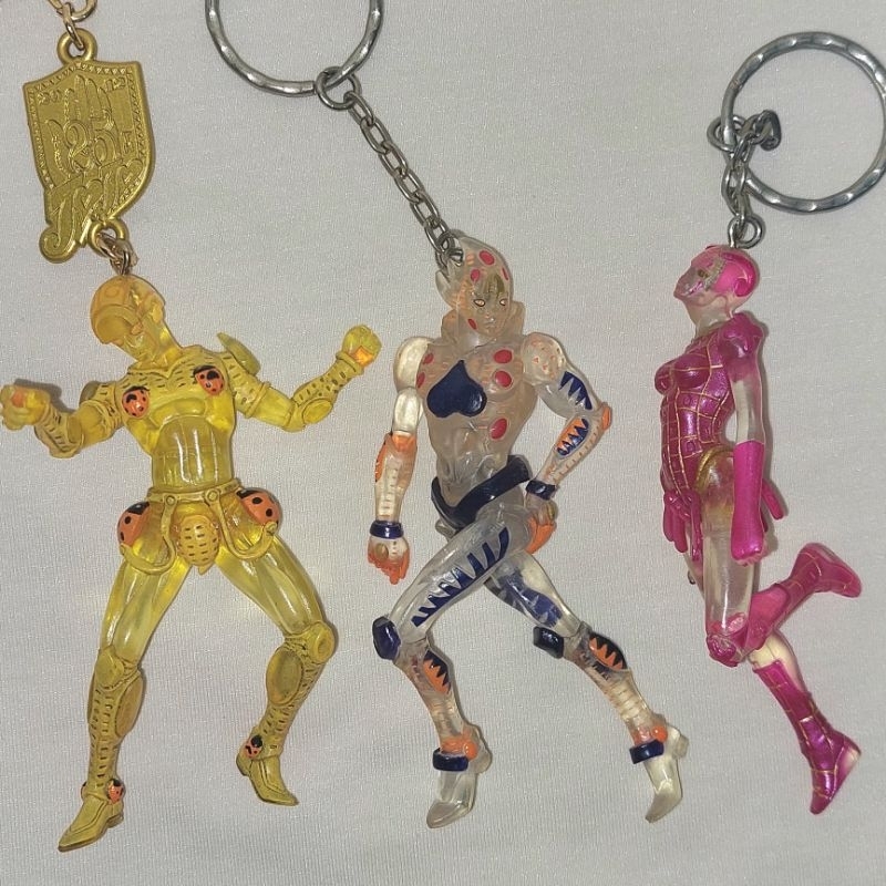 Set Jojo Figure Stand Keychain Golden Experience & G.E.R & Spice Girl ...