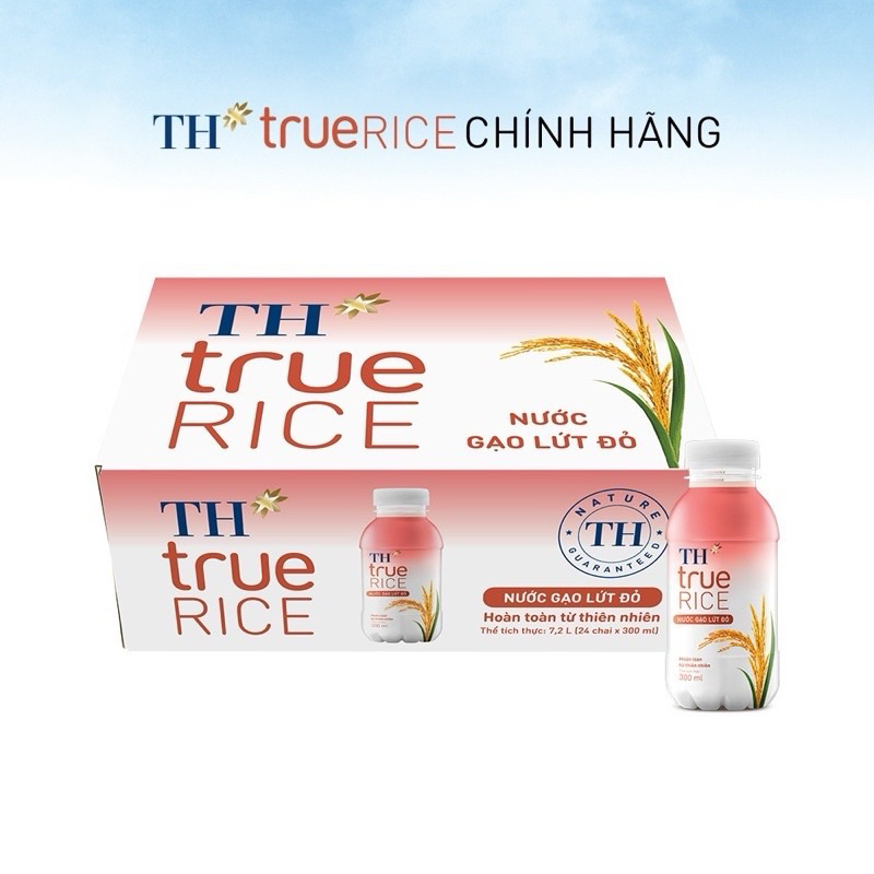 Thùng 24 chai nước gạo rang TH True Rice 300ml | Shopee Việt Nam