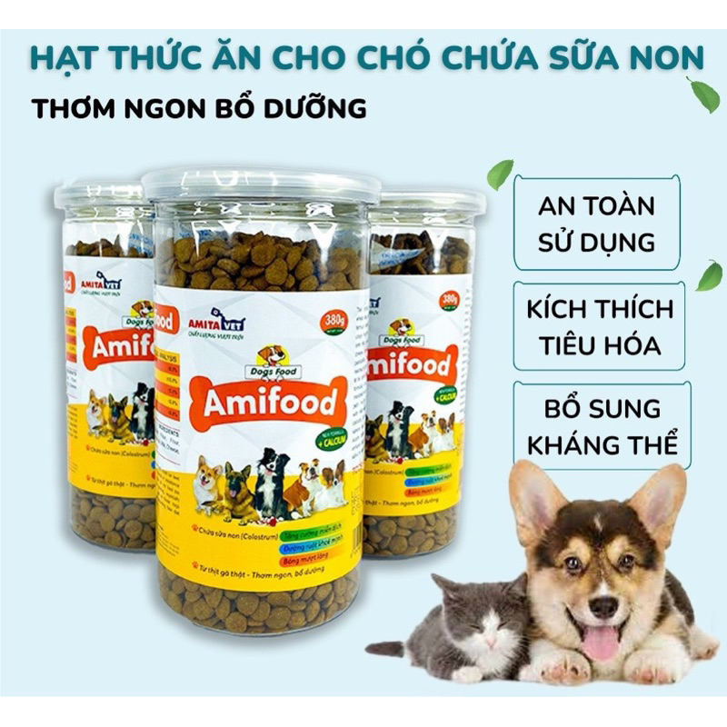 Thức ăn hạt chó chó Amifood 380g(Hộp) | Shopee Việt Nam