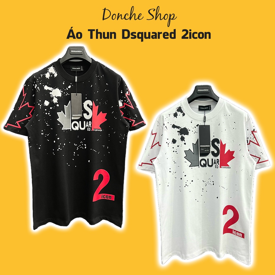 Áo Thun DSQ2 ICON Hoạ Tiết Vảy Sơn Chữ 2Icon Dưới Áo - Áo Phông Nam Nữ ...
