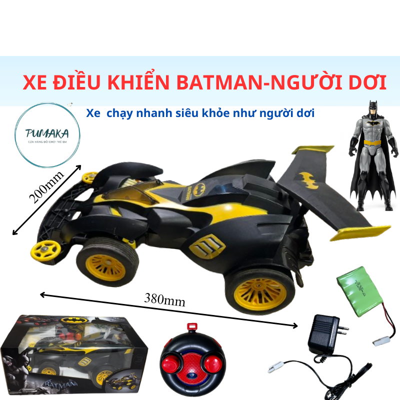 XE ĐIỀU KHIỂN TỪ XA BATMAN- XE NGƯỜI DƠI- Xe mang hình dáng của người ...