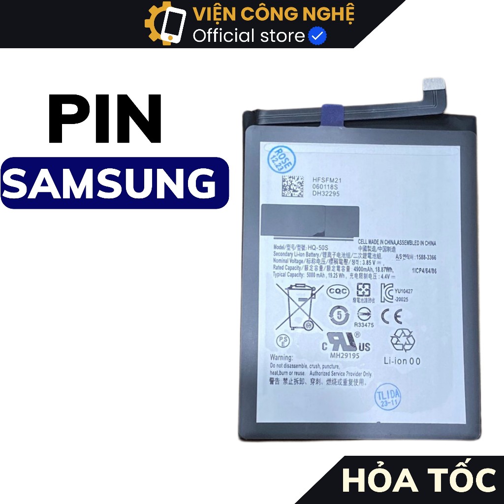 Pin chuẩn Samsung A02S A03S A04 A04S A10 A11 A23 A310 A51 A8 J7 PLUS/J7 ...