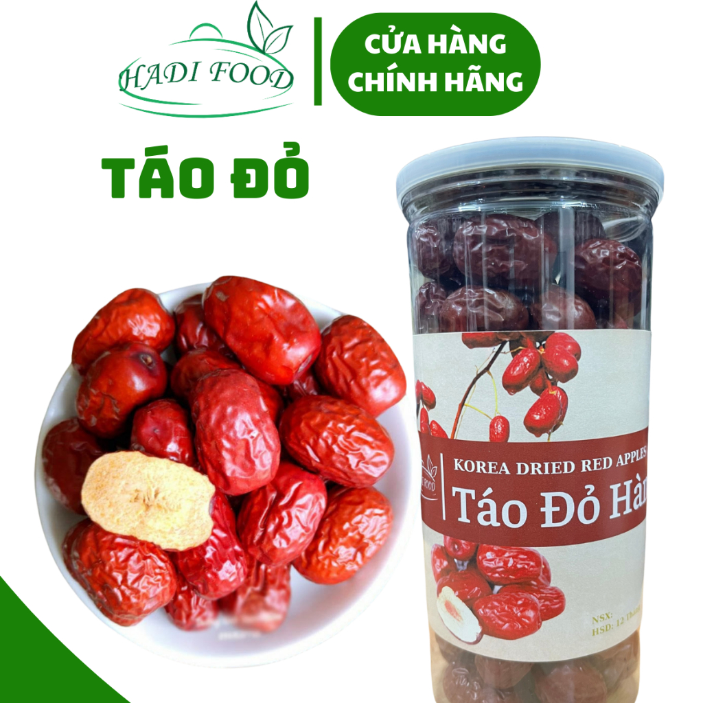 Táo đỏ Hàn Quốc sấy khô Hadi Food | Shopee Việt Nam