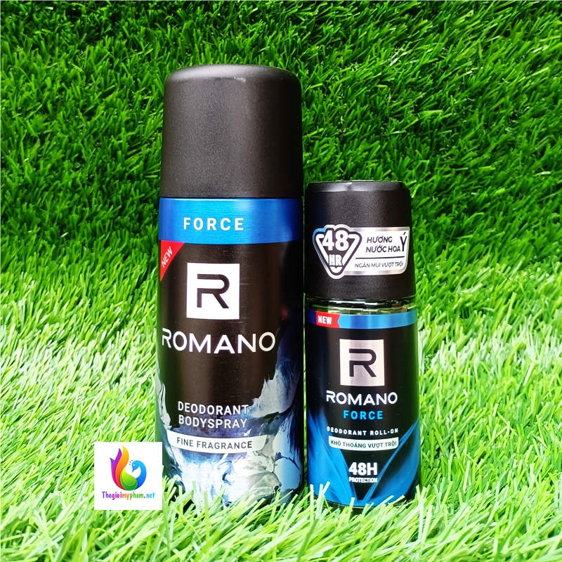 Combo Romano Force: Xịt Khử Mùi Toàn Thân Cho Nam 150ml và Lăn Khử Mùi ...