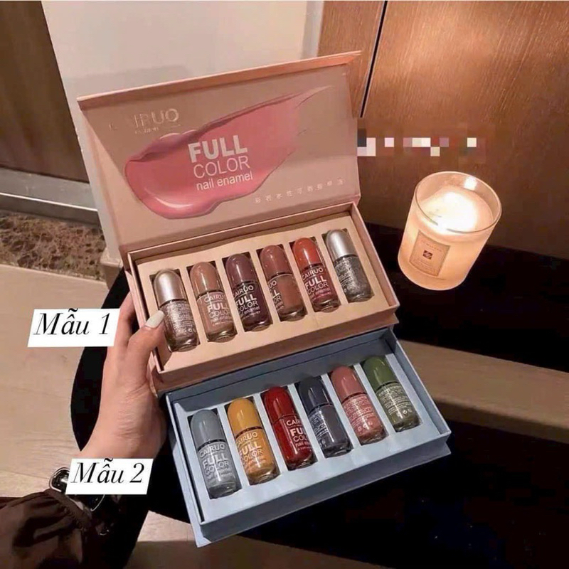 SET 6 LỌ SƠN MÓNG TAY MIX MÀU NHANH KHÔ BỀN MÀU ( CHÍNH HÃNG CAIRUO ...