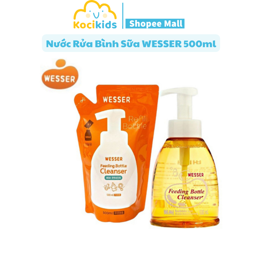 Nước rửa bình sữa WESSER 500ml | Shopee Việt Nam