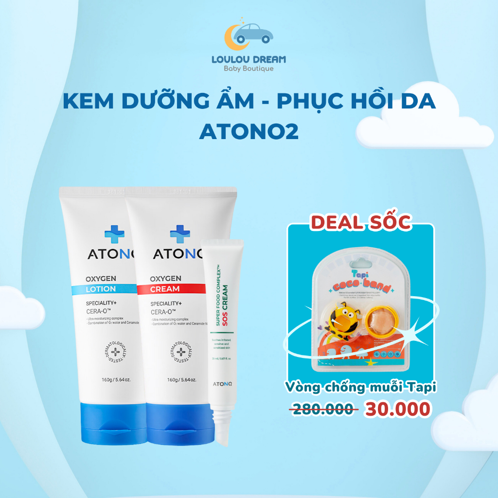 Kem dưỡng ẩm Atono2 hữu cơ - Kem dưỡng phục hồi - Lotion dưỡng thể cho bé da nhạy cảm | Shopee ...