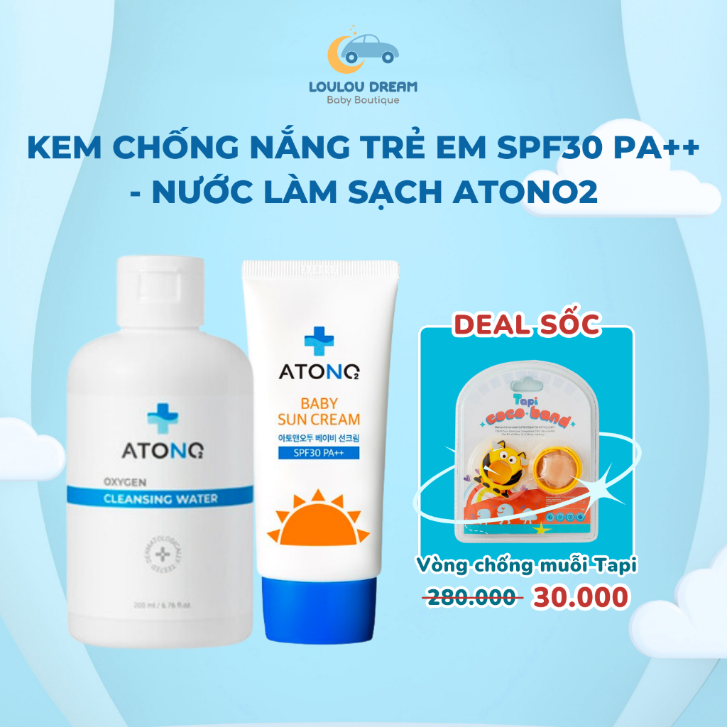 Kem chống nắng thuần chay Atono2 Hàn quốc an toàn cho bé | Shopee Việt Nam