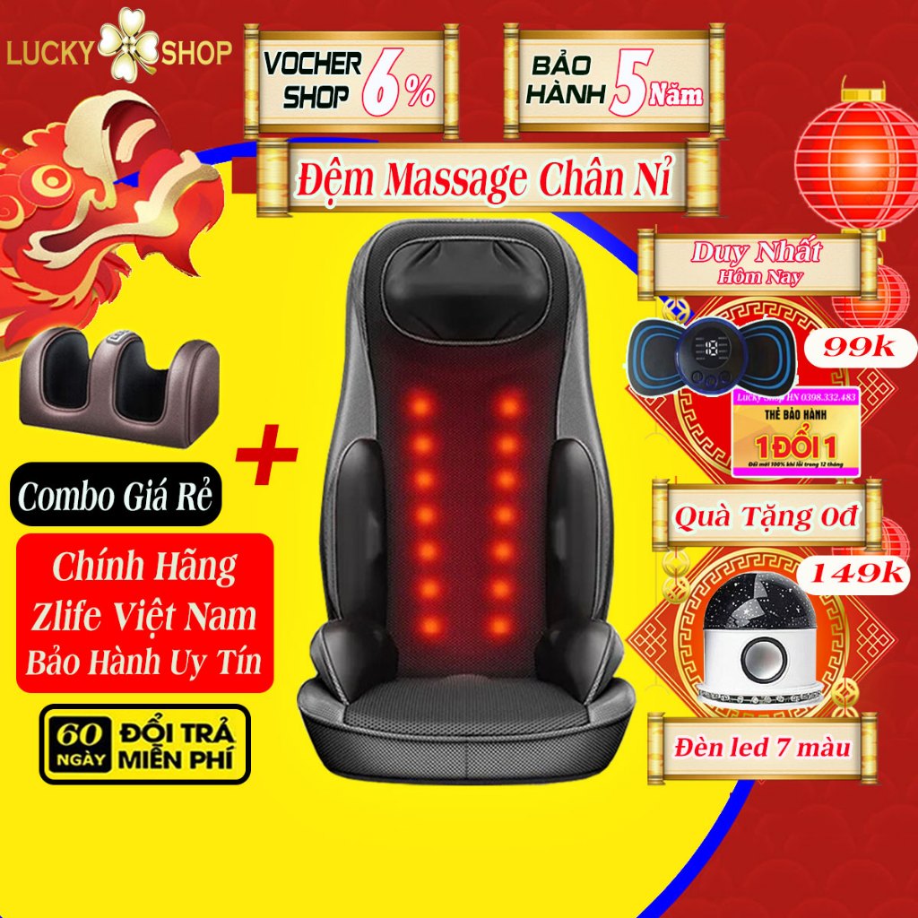 Ghế Massage Toàn Thân Nhật Bản Giá Rẻ Đệm Massage Toàn Thân Hồng Ngoại Cao Cấp Nệm Gối Matxa