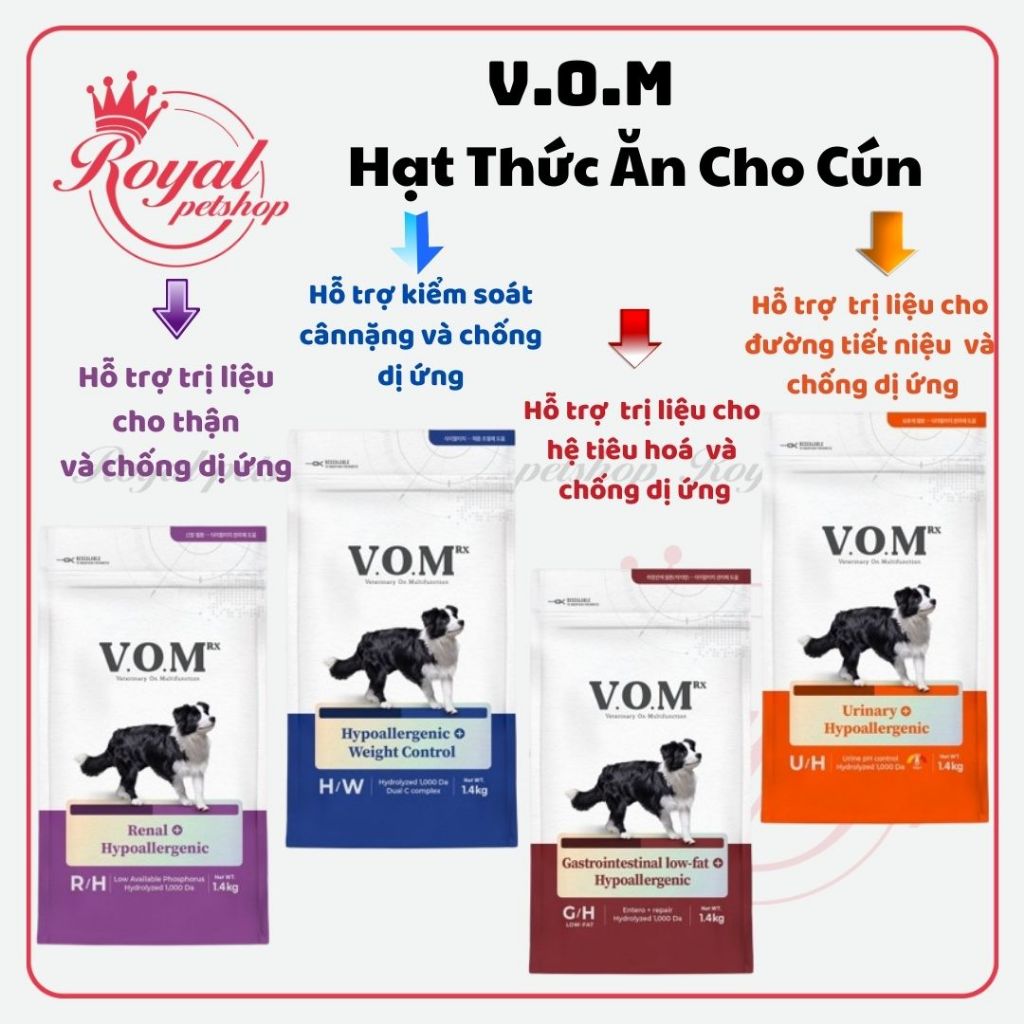 V.O.M Dog 1.4kg - Hạt thức ăn cho chó hỗ trợ trị liệu đa chức năng CHỐNG DỊ ỨNG | Shopee Việt Nam