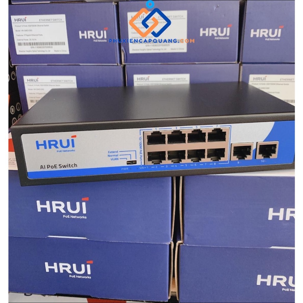 Switch POE Chính Hãng/ 4 +2 / 8+2.Cổng ..Cấp nguồn POE .Camera IP Tín ...