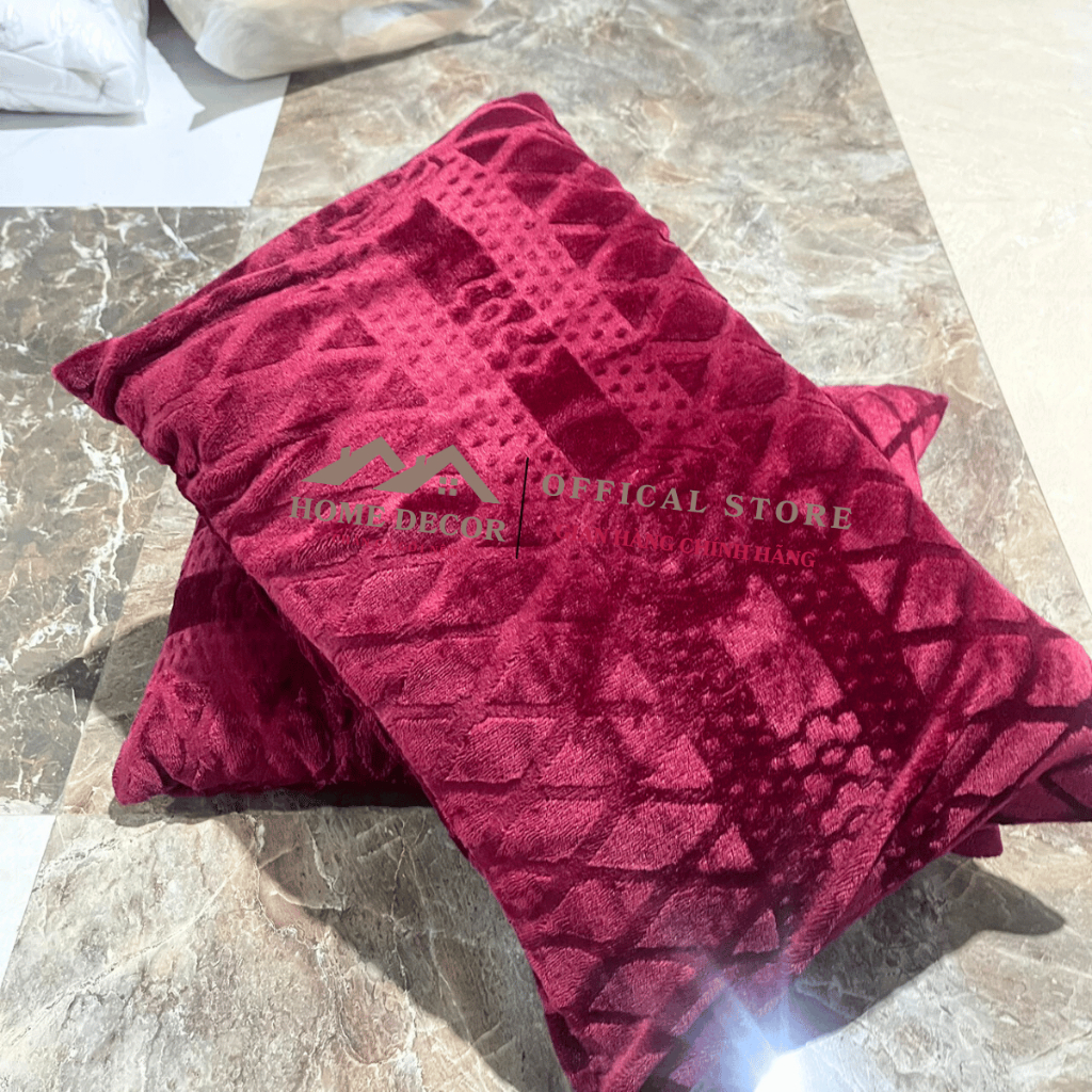 Vỏ gối nằm nỉ nhung COCO kích thước 45*65cm, áo gối nằm mềm mại ấm áp cho mùa đông đủ màu lựa ...