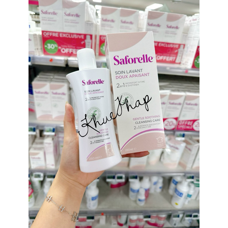 Dung dịch vệ sinh phụ nữ SAFORELLE 250ml (Mẫu mới)- số 1 của Pháp ...