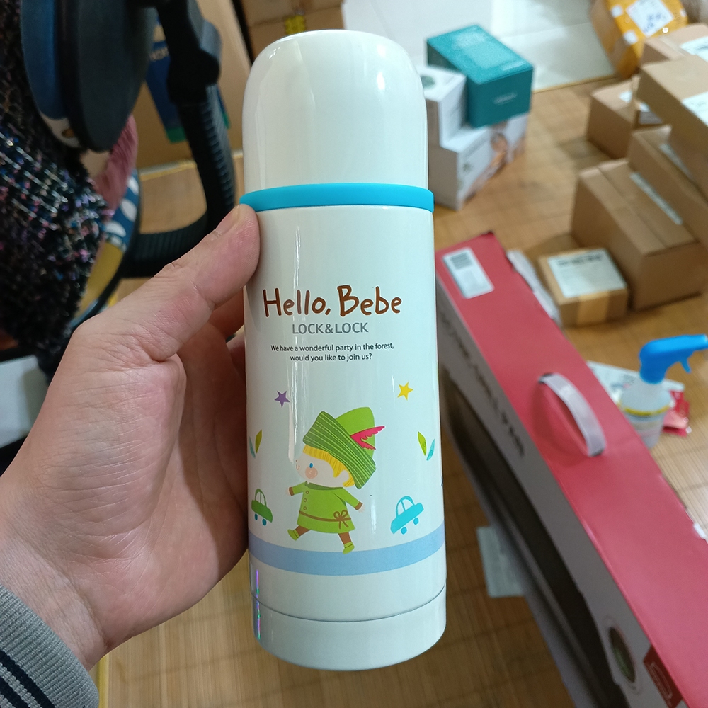 [Thanh lý mới 100%] Bình Giữ Nhiệt 350ml Lock&Lock Hello Bebe HBB310 | Shopee Việt Nam