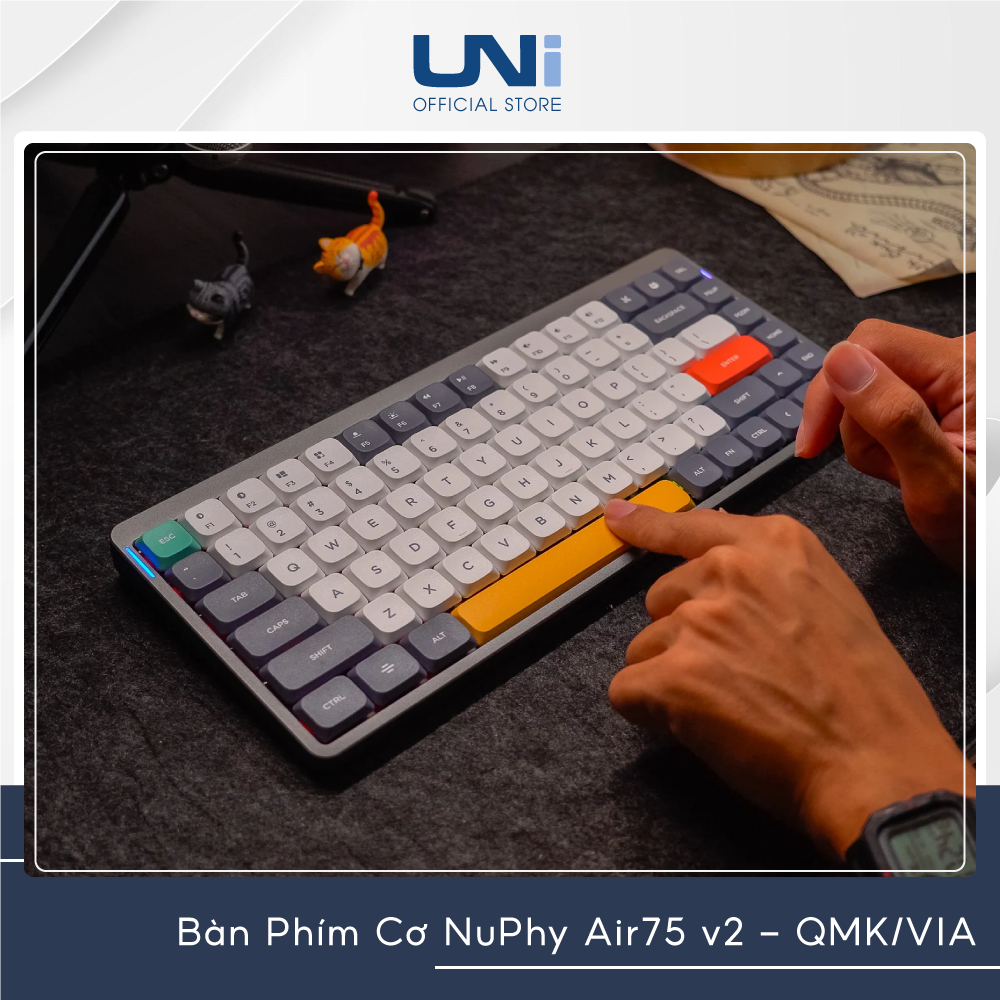 Bàn Phím Cơ NuPhy Air75 v2 - QMK/VIA (Gray/Black/White - Mới, Full box ...
