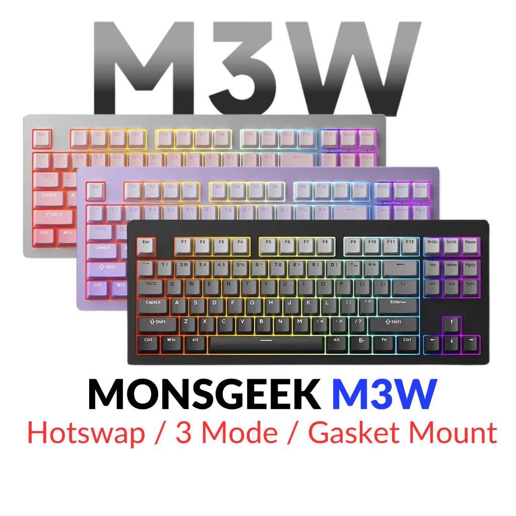 Bàn Phím Cơ MonsGeek M3W (Nhôm CNC, Mạch xuôi, 3 Mode) | Shopee Việt Nam