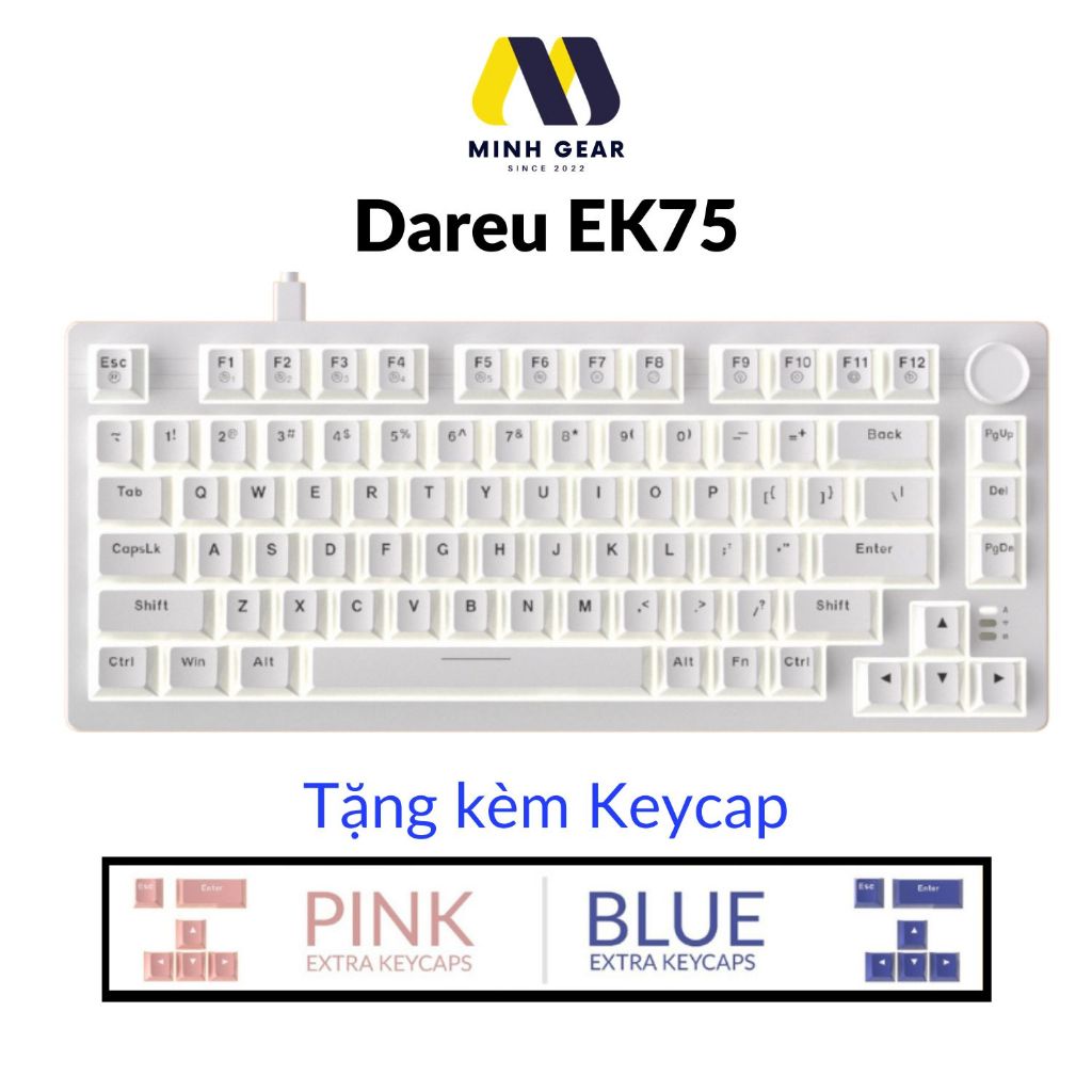 Bàn phím cơ DAREU EK75 / EK75 PRO (3 Mode, Gasket Mount, Led RGB ...