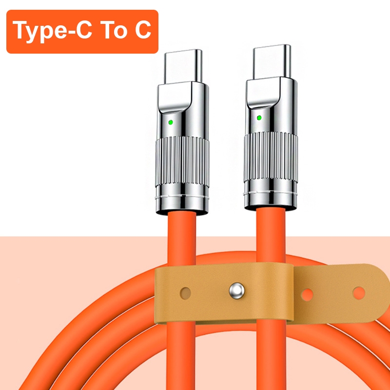 Cáp Sạc Siêu Nhanh 120W 6A 66W Huawei FCP SCP Samsung PD AFC Type C to C QC 3.0 USB C silicon ...