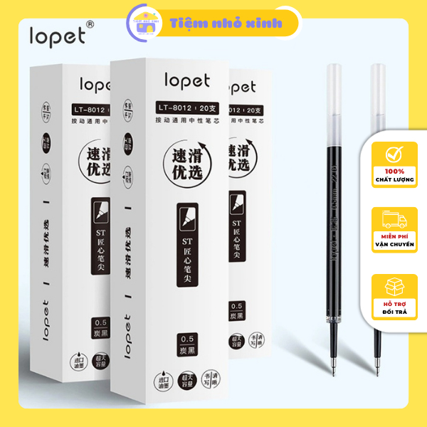Ngòi LOPET-8012 mực gel đen ngòi 0.5mm | Shopee Việt Nam