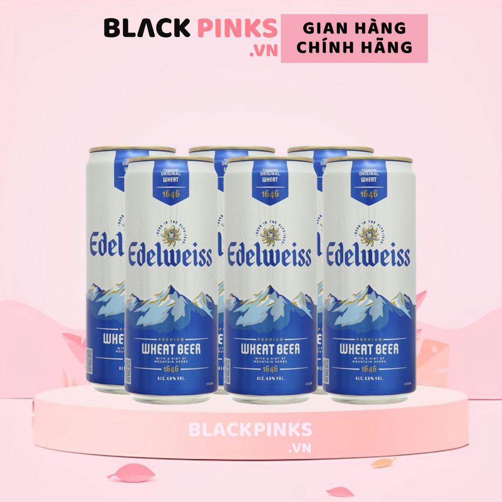 Thùng 24 lon bia tuyết Edelweiss 330ml | Shopee Việt Nam