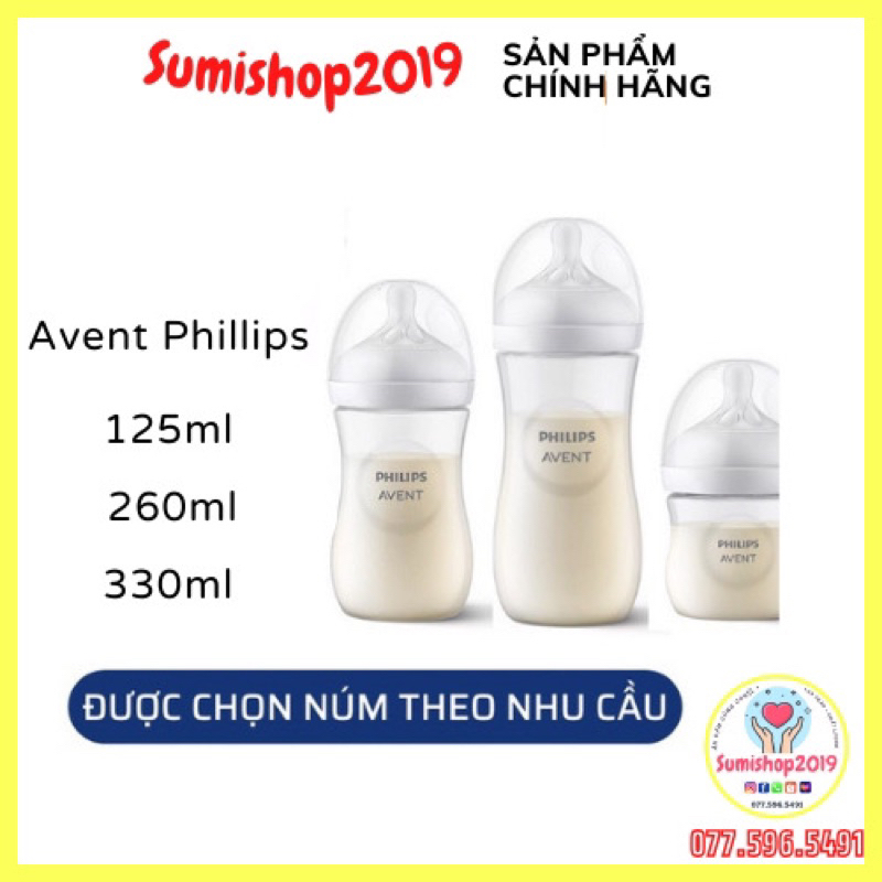 Bình sữa Avent Natural 125ml 260ml 330ml (Mẫu mới / Chính hãng) | Shopee Việt Nam