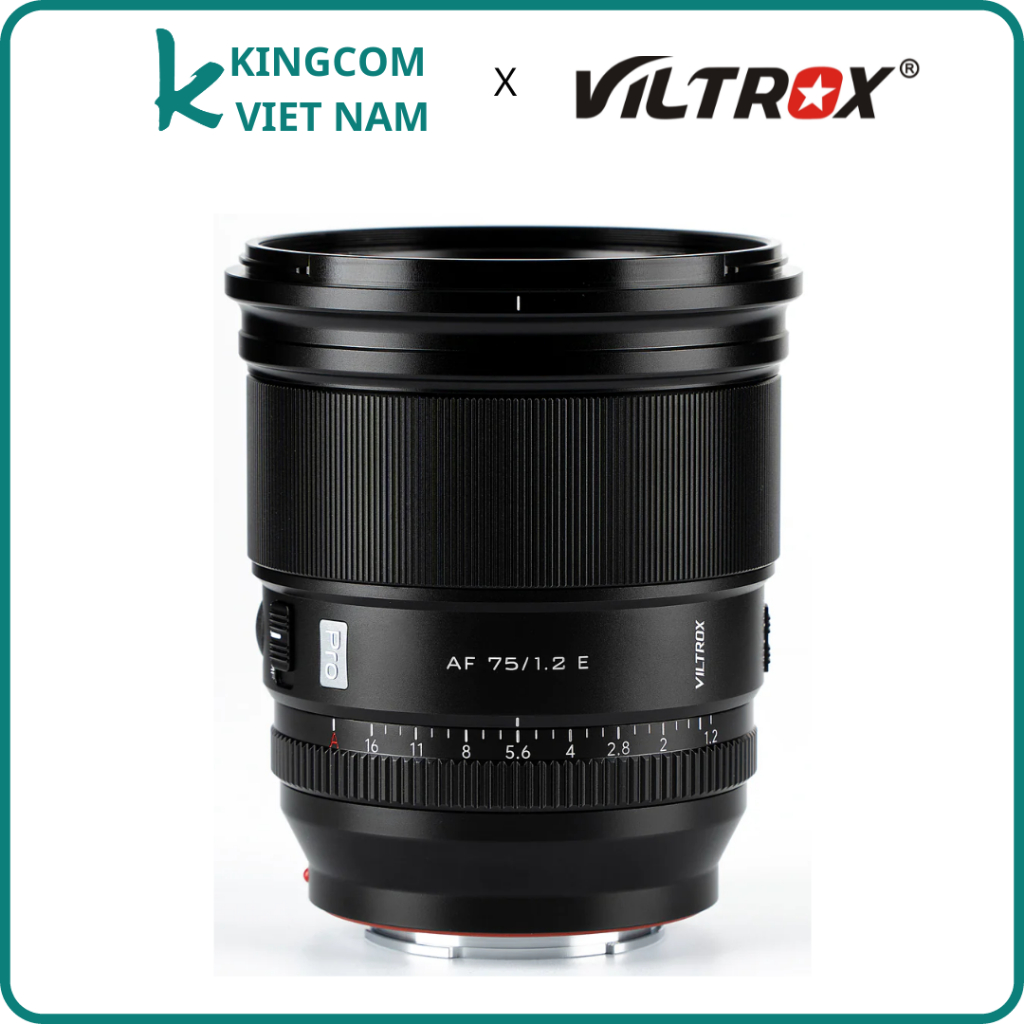 Ống Kính VILTROX PRO Series 75mm F1.2 Auto Focus Large Aperture APS-C Prime Lens Cho Sony E ...