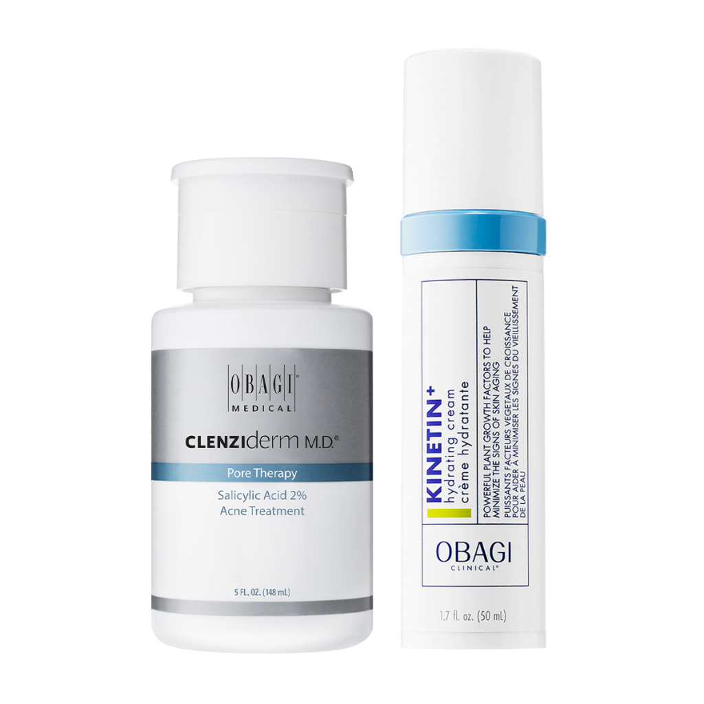 Bộ đôi Dung dịch tẩy tế bào chết BHA Obagi Pore Therapy 148ml & Kem ...