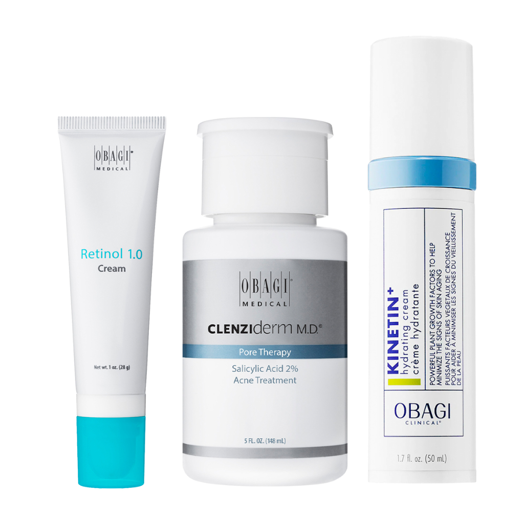 Combo 3 tác động: Kem dưỡng Obagi Retinol 1.0 28g + BHA Obagi Pore ...