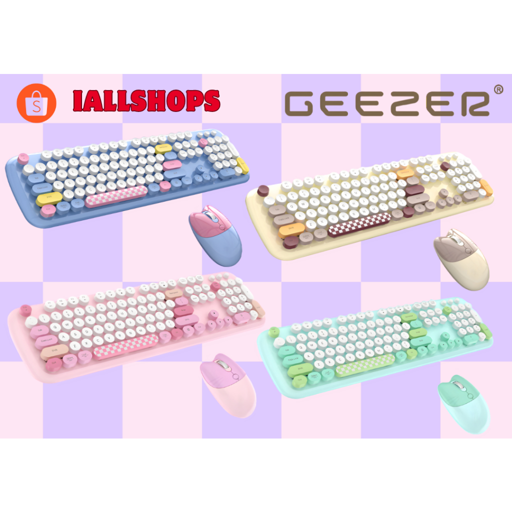 COMBO Bàn Phím VÀ Chuột Không Dây (2.4Ghz) GEEZER By MOFII ZERO ...