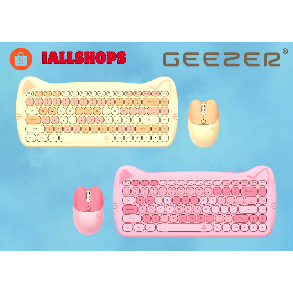 COMBO Bàn Phím VÀ Chuột Không Dây (2.4Ghz) GEEZER By MOFII CAT - Bàn ...