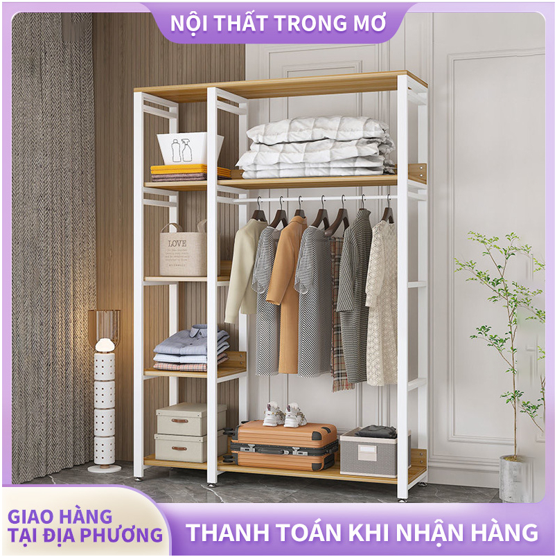 Kệ Treo Đồ Đa Năng Kệ Tủ Quần Áo Không Cánh Cửa Kệ Treo Đồ Nhiều Mẫu Đa ...