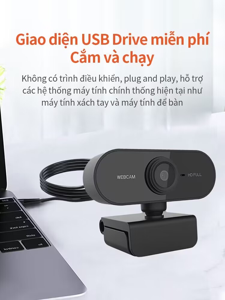 ICON Webcam máy tính có mic-1080P, Windows XP/10/11, Mac OS, Linux ...