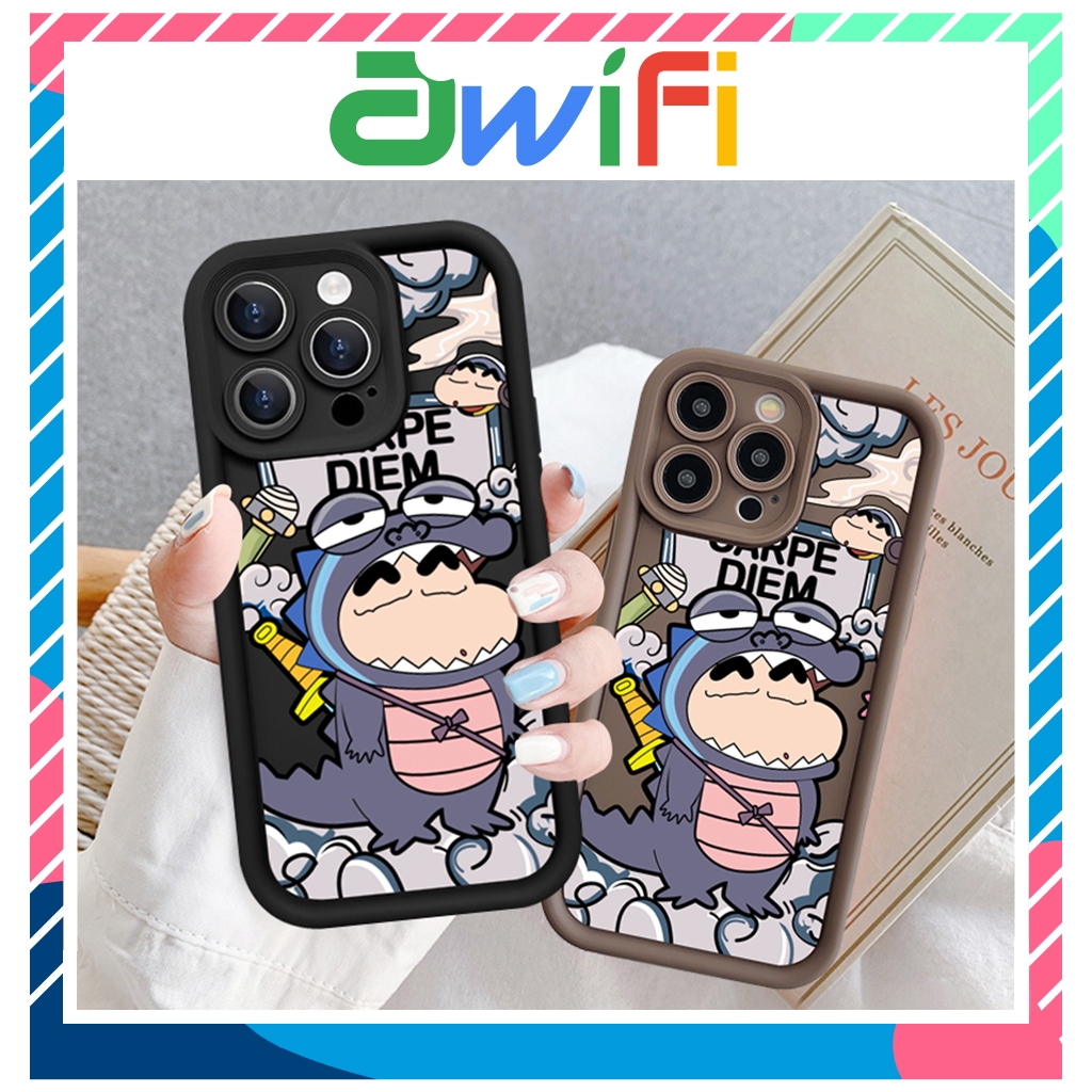 Ốp lưng iphone camera viền cao shin dino 6/6s/6plus/7/8/plus/x/xs/11/12 ...