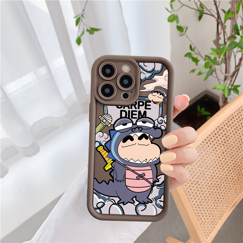 Ốp lưng iphone camera viền cao shin dino 6/6s/6plus/7/8/plus/x/xs/11/12 ...