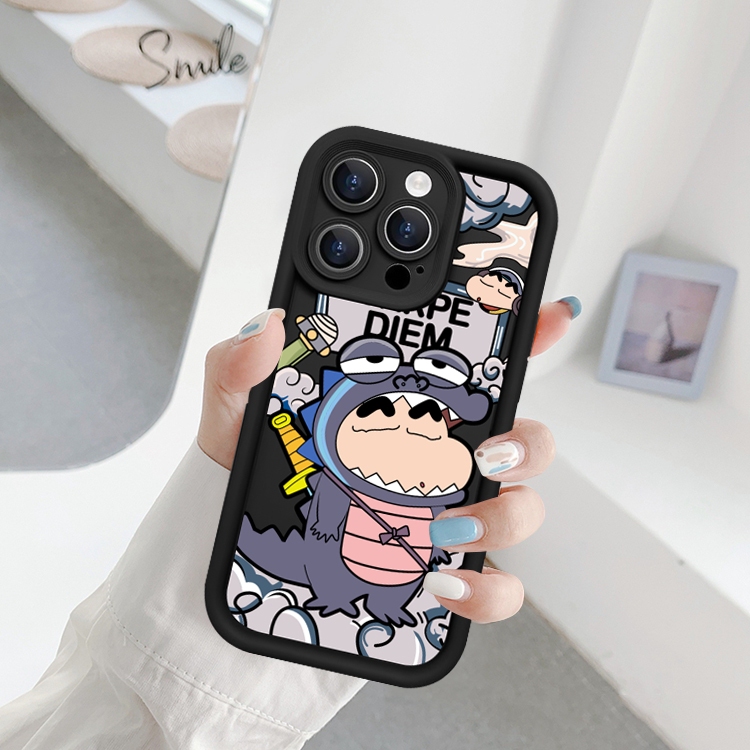 Ốp lưng iphone camera viền cao shin dino 6/6s/6plus/7/8/plus/x/xs/11/12 ...