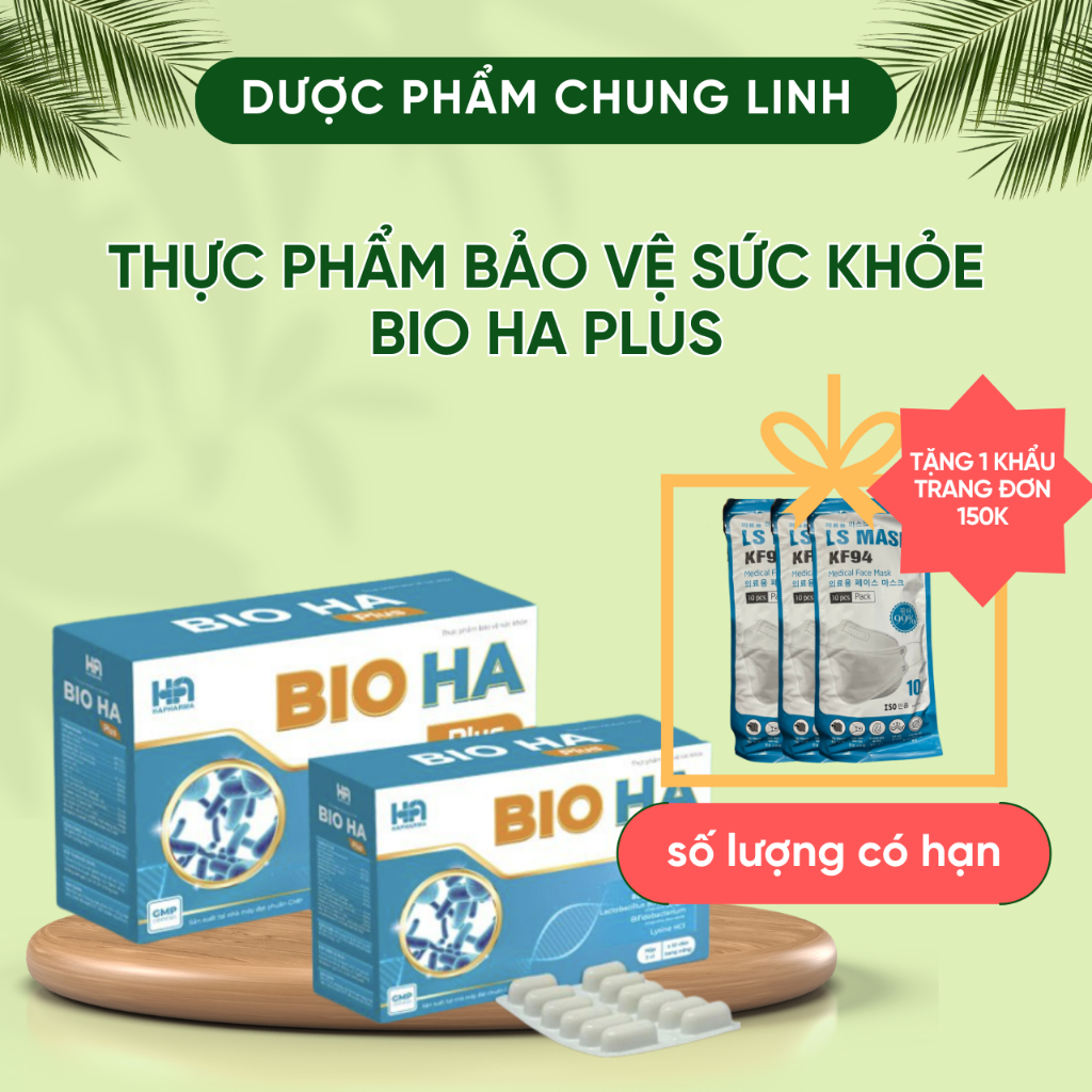[MUA 1 TẶNG 1] Thực Phẩm Bảo Vệ Sức Khỏe BIO HA PLUS Dạng Vỉ Giúp Hỗ ...
