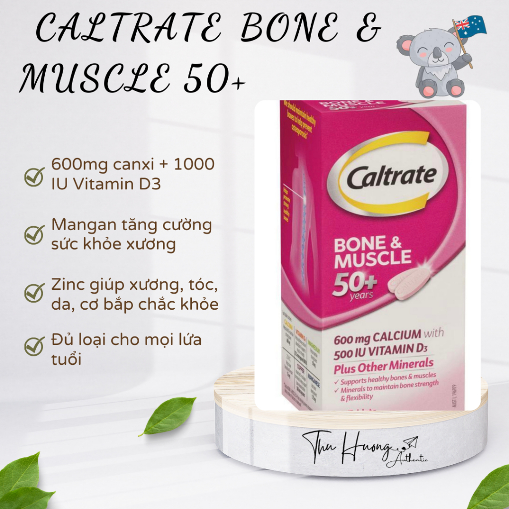 CALTRATE BONE & MUSCLE 50+ LỌ 100 VIÊN CHÍNH HÃNG (Lọ hồng) | Shopee ...