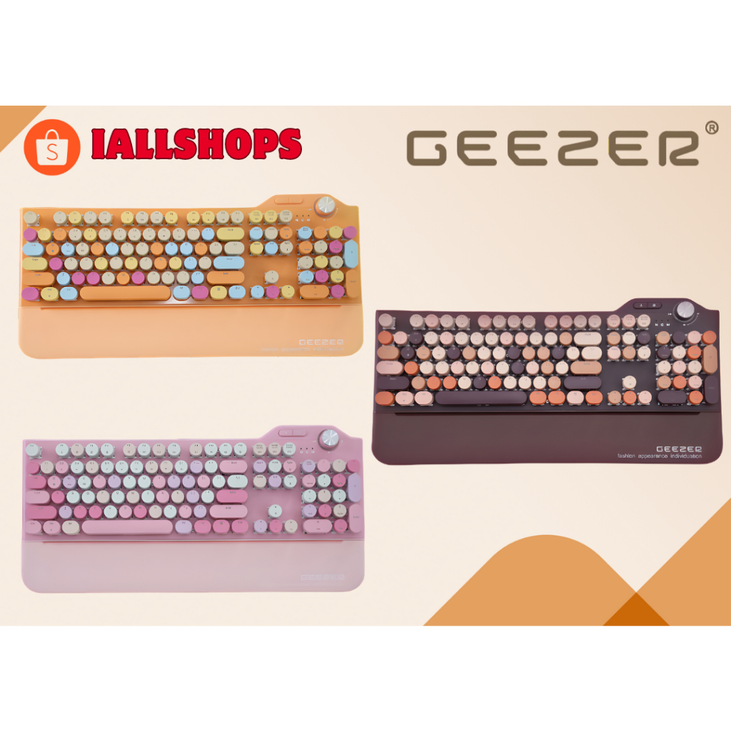 Bàn Phím Cơ Vi Tính Có Dây , Không Dây (2.4Ghz) Và Bluetooth GEEZER By ...