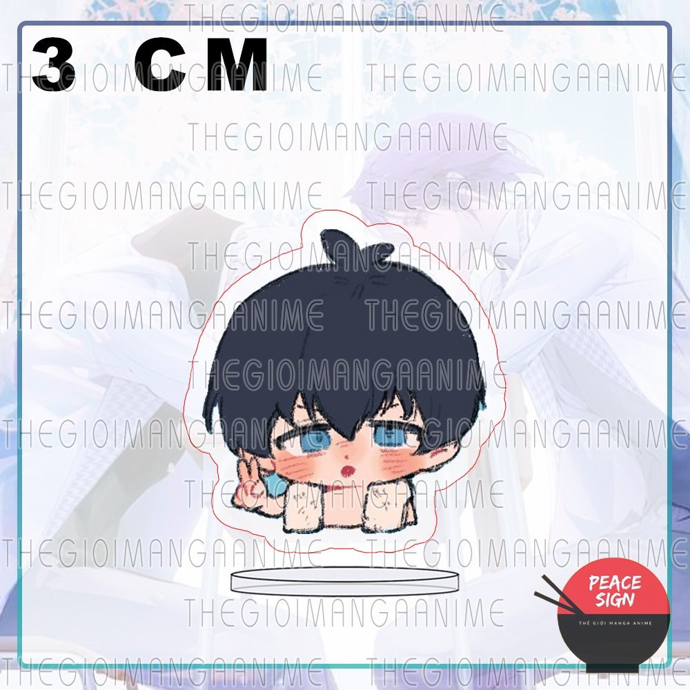 (3cm) Mô hình standee BLUE LOCK ver TẮM in hình anime chibi mica trong ...