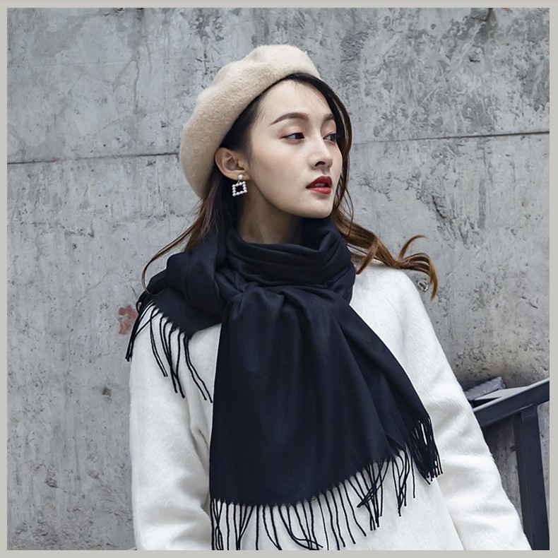 [Mã BMLT35] Khăn quàng cổ Nữ chất liệu len dạ hàn quốc CASHMERE -CMDD ...
