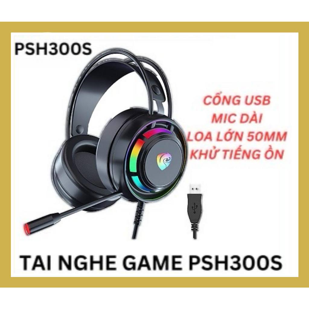 Tai Nghe Chơi Game PANTSAN PSH-300 Âm Thanh Vòm Với Ánh Sáng LED , Mic ...