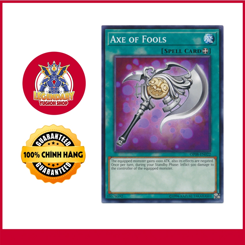 [Thẻ Bài Yugioh Chính Hãng] Axe of Fools | Shopee Việt Nam