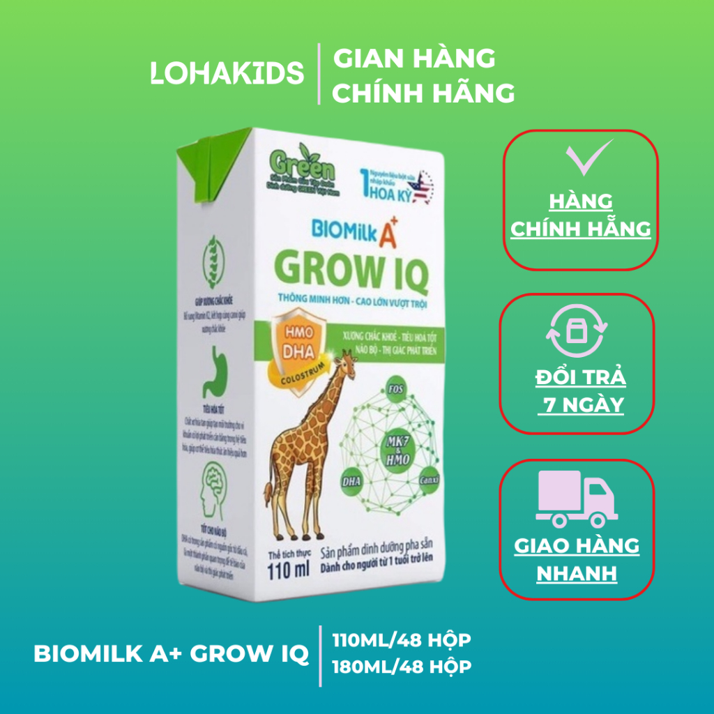 Biomilk Grow IQ 110ml | Shopee Việt Nam