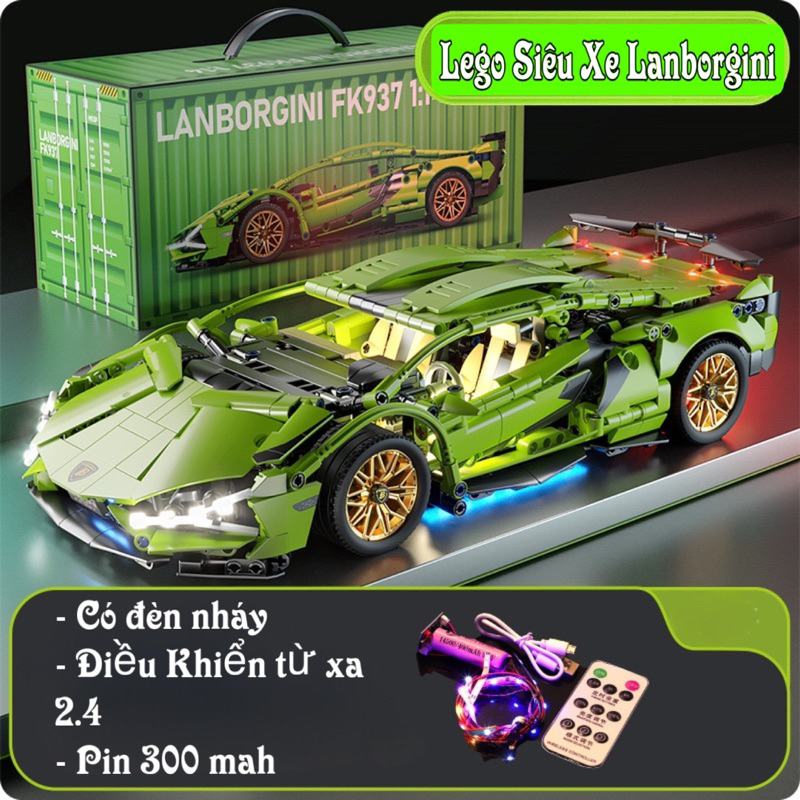 Size 35cm - 1:14 - Lắp Ghép Xếp Hình Mô Hình Xe Oto Lambo Sian FKP37 ...