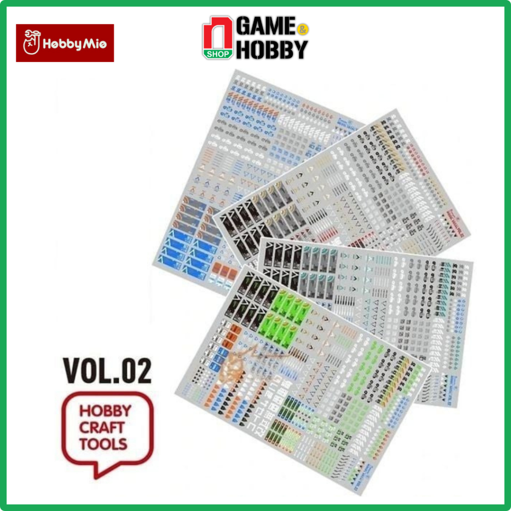 DECAL NƯỚC DÁN MÔ HÌNH HOBBY MIO VOL2 | Shopee Việt Nam