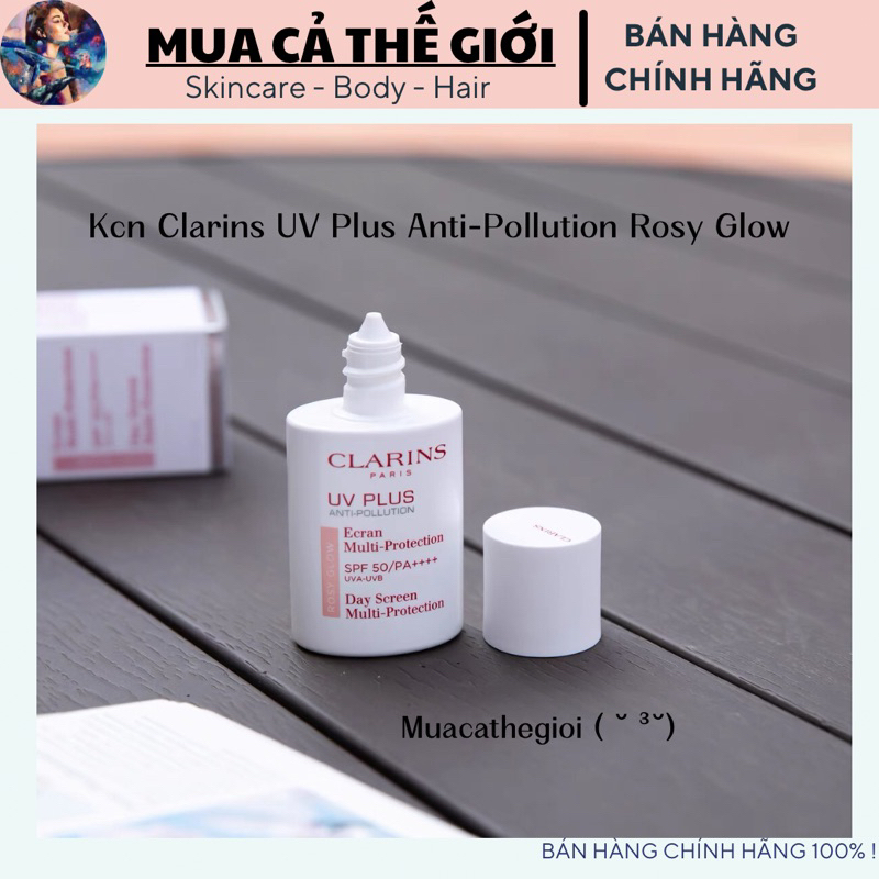 Kcn Clarins UV Plus Anti-Pollution Rosy Glow | Shopee Việt Nam