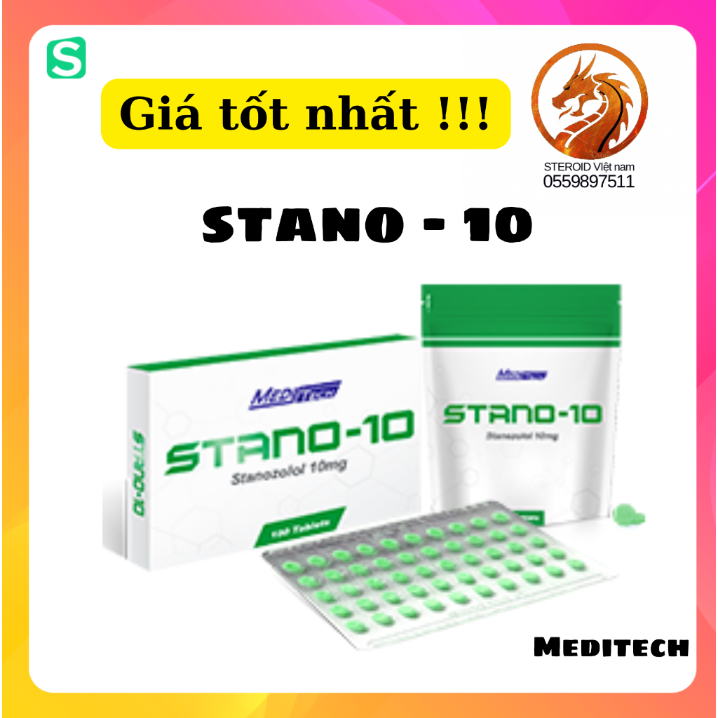 STANO-10 (STANOZOLOL 10MG )- HÃNG MEDITECH - HỘP 100 VIÊN | Shopee Việt Nam