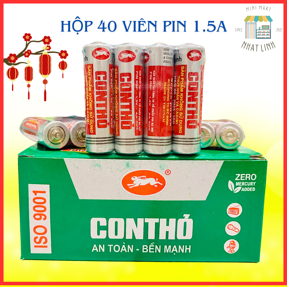 Pin Con Thỏ, Pin Tiểu AA 1.5v (5 Vỉ 20 Viên) | Shopee Việt Nam